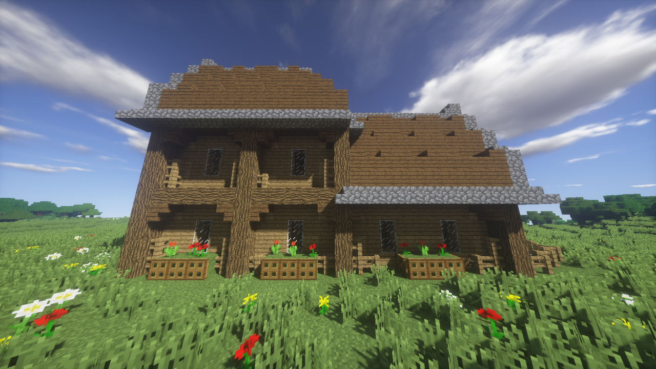 Large House With Farm 1.11 +DOWNLOAD Minecraft Map