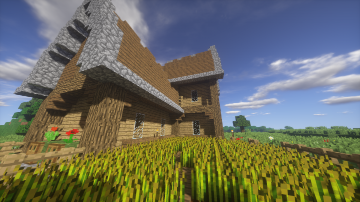 Large House With Farm 1.11 +DOWNLOAD Minecraft Map