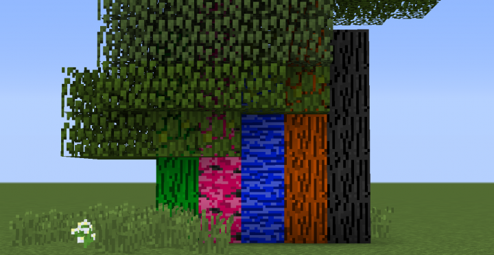 Colored Wood Minecraft Texture Pack