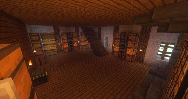 The Mine with A Storage Facility Minecraft Map