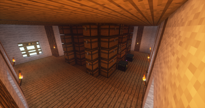The Mine with A Storage Facility Minecraft Map