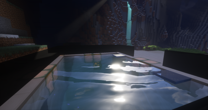 Modern Hillside Mansion w/Pool Minecraft Map