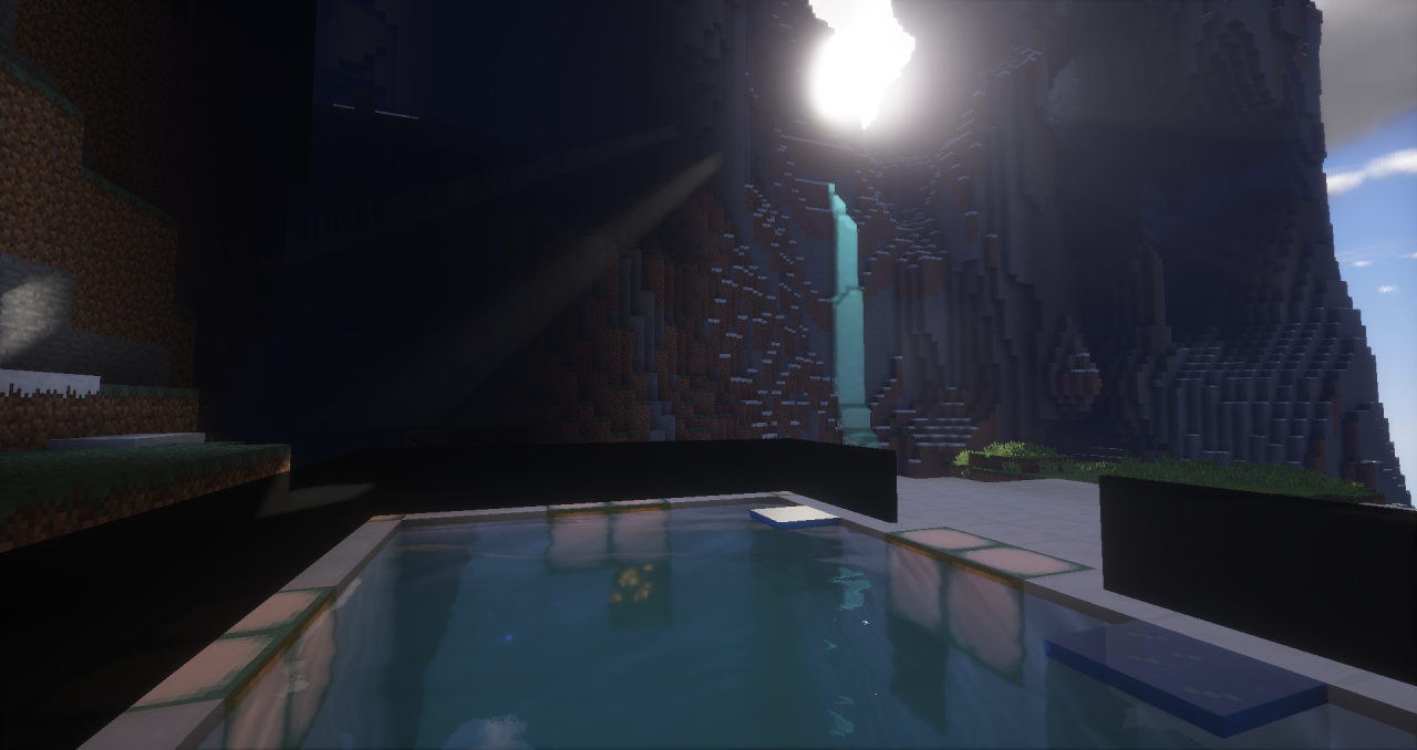 Modern Hillside Mansion w/Pool Minecraft Map