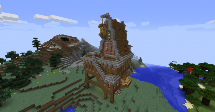 Small Steampunk House Minecraft Map