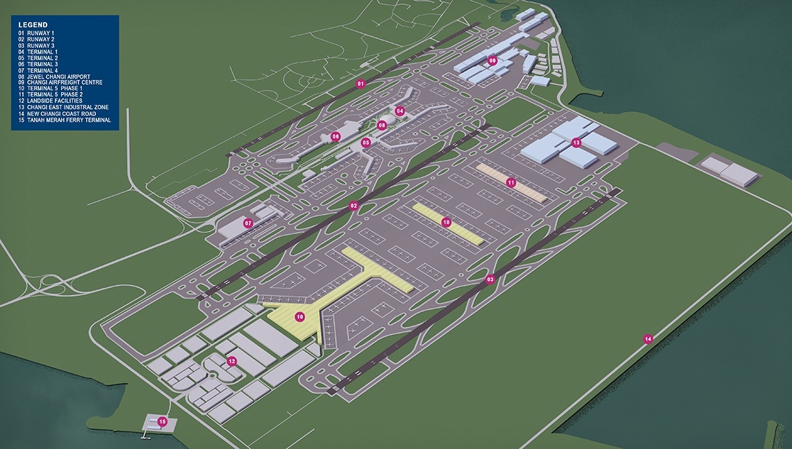 Singapore Changi Airport model (late 2020s) Minecraft Map
