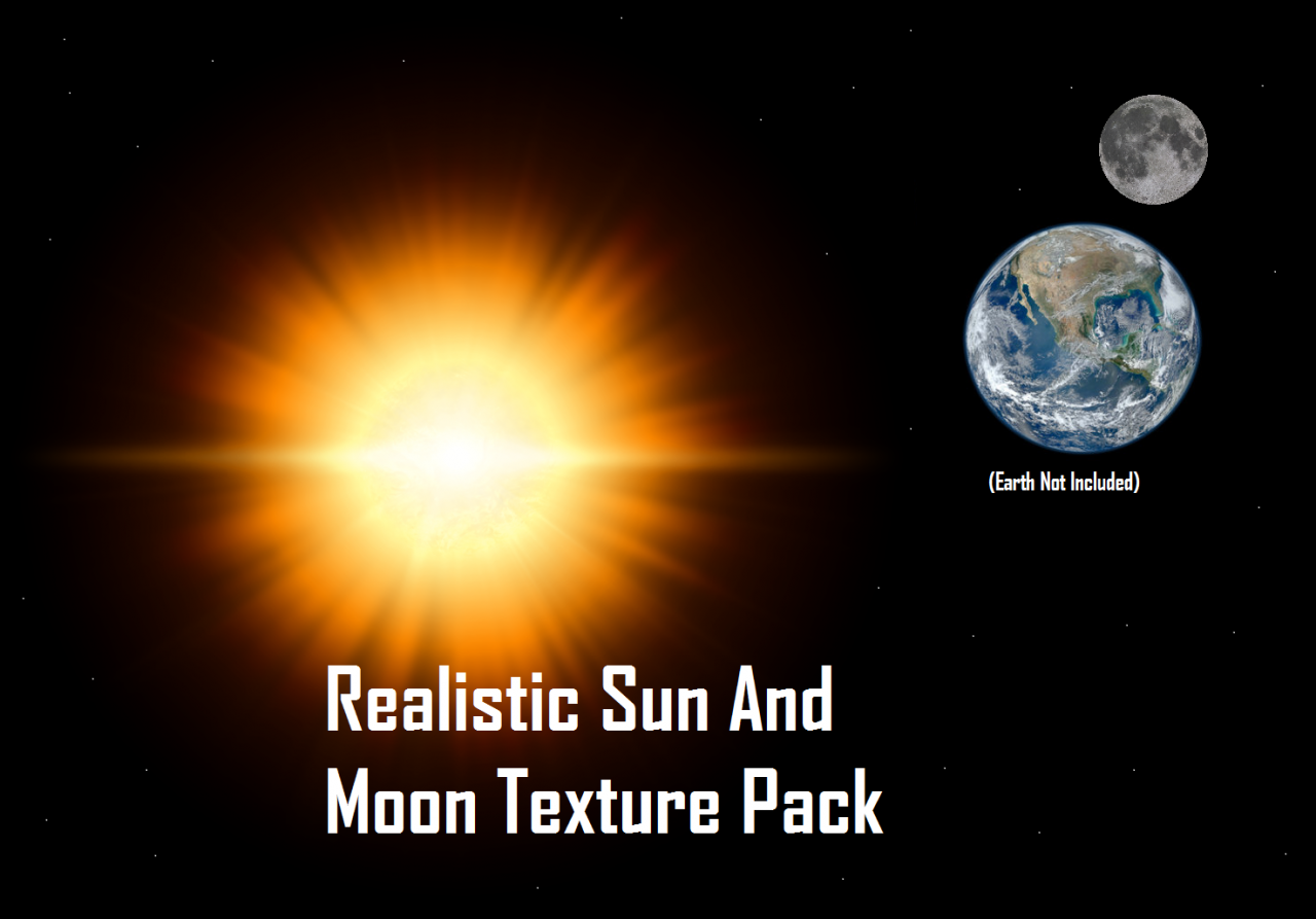 Realistic Sun And Moon Minecraft Texture Pack