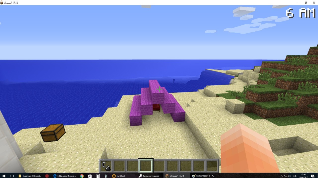 the plane crash Minecraft Map