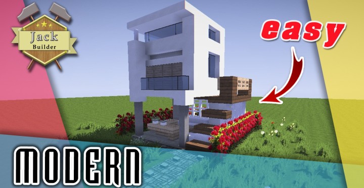 Modern house (8x8) Minecraft Map