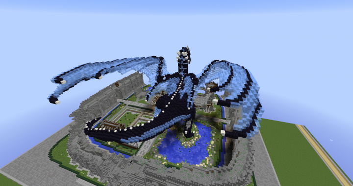 COMPLETE SPAWN [downloadable] - Large obsidian dragon & hidden areas ...