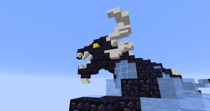 Small dragon on wall - old build Minecraft Map