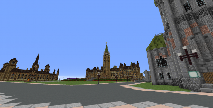 Parliament Hill, Ottawa Ontario | 1:1 scale Model Minecraft Map