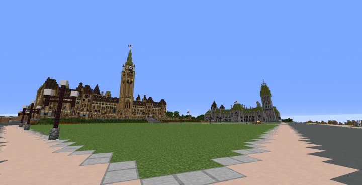 Parliament Hill, Ottawa Ontario | 1:1 scale Model Minecraft Map