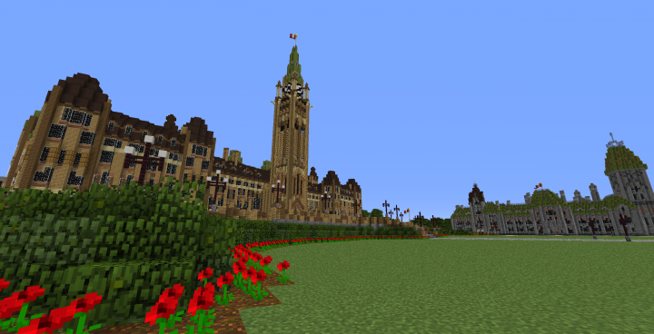 Parliament Hill, Ottawa Ontario | 1:1 scale Model Minecraft Map