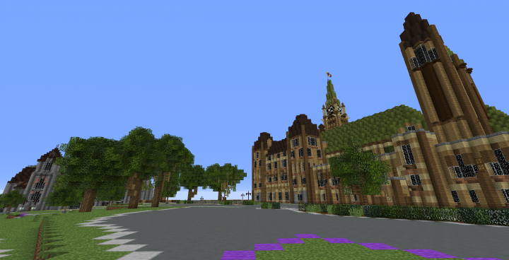 Parliament Hill, Ottawa Ontario | 1:1 scale Model Minecraft Map