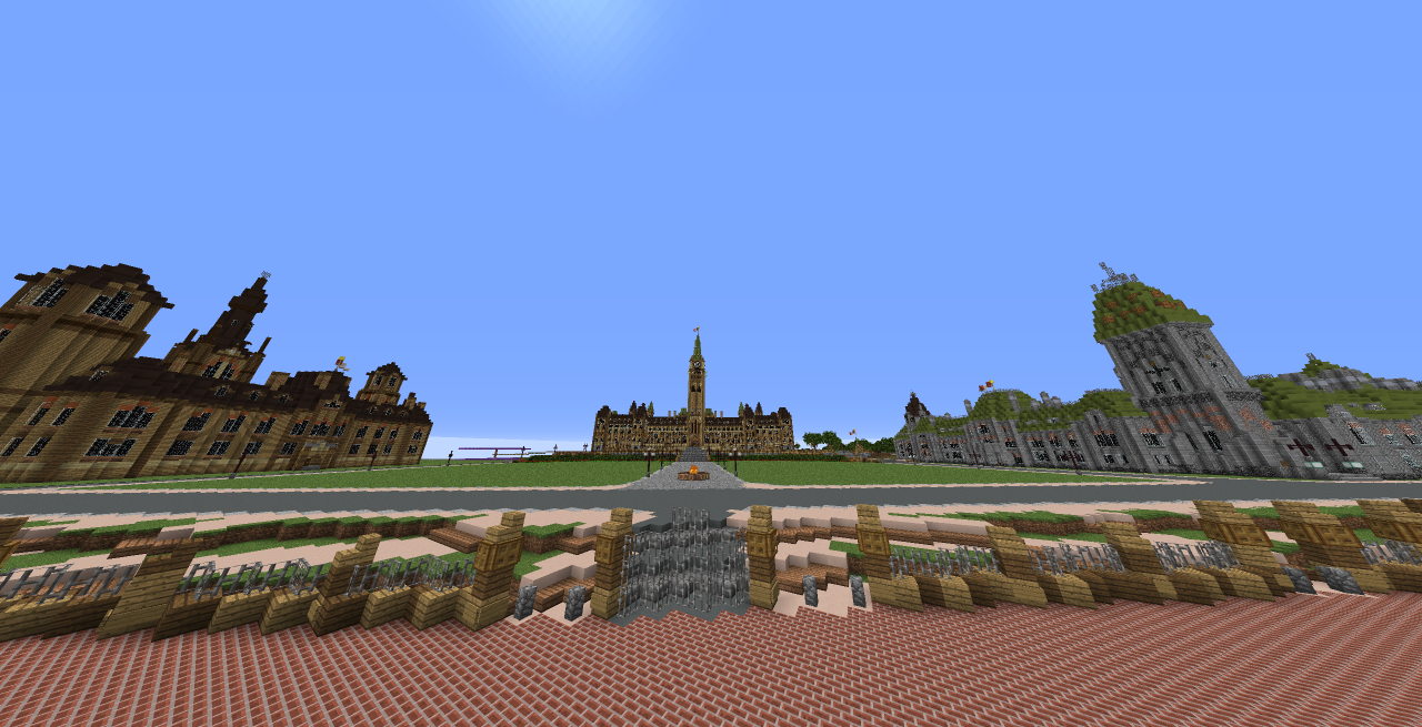 Parliament Hill, Ottawa Ontario | 1:1 scale Model Minecraft Map