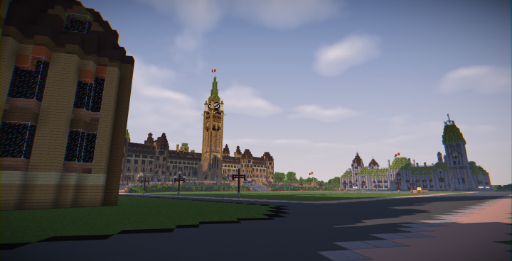 Parliament Hill, Ottawa Ontario | 1:1 scale Model Minecraft Map