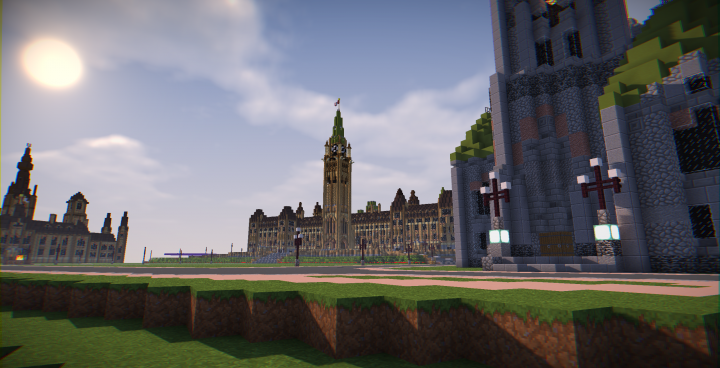 Parliament Hill, Ottawa Ontario | 1:1 scale Model Minecraft Map