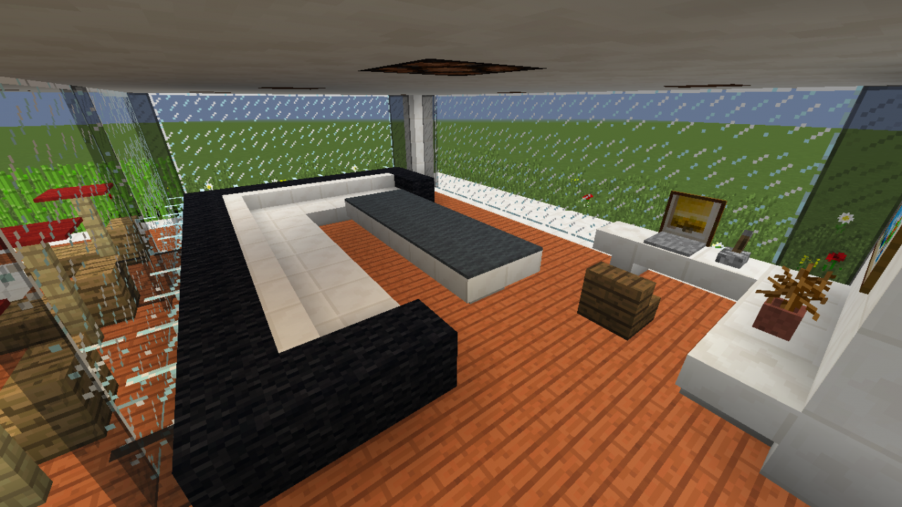 1 Floor Modern House 1.12 Minecraft Map