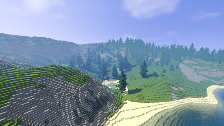 Mountain Terraforming Minecraft Map