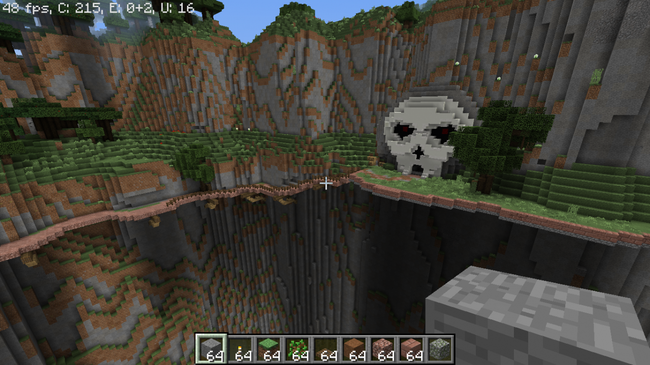 Mountain Skull Minecraft Map