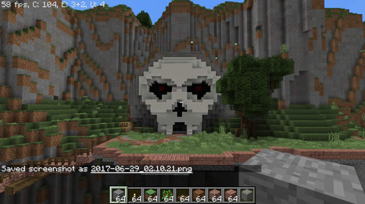 Mountain Skull Minecraft Map