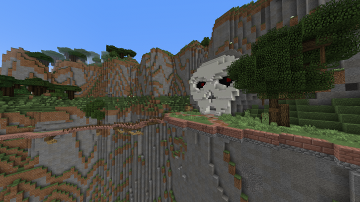 Mountain Skull Minecraft Map