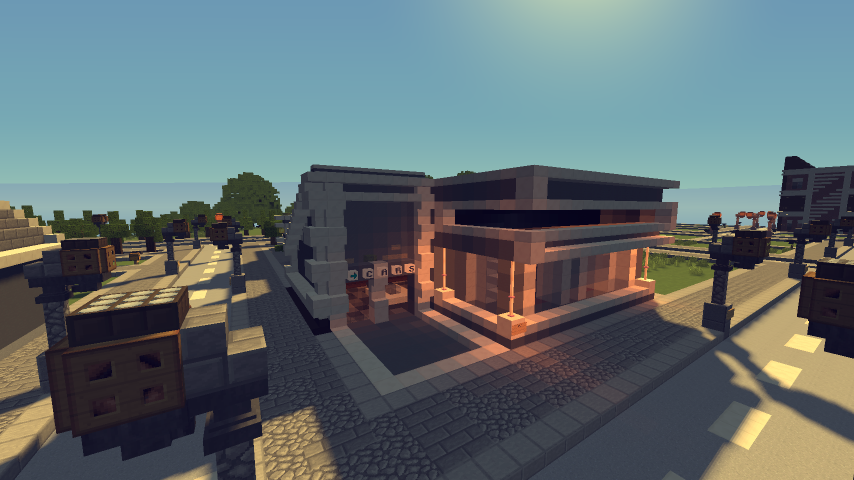 Small Modern Car Dealership Minecraft Map