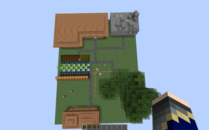 Redstone House with Mine and Farm Minecraft Map