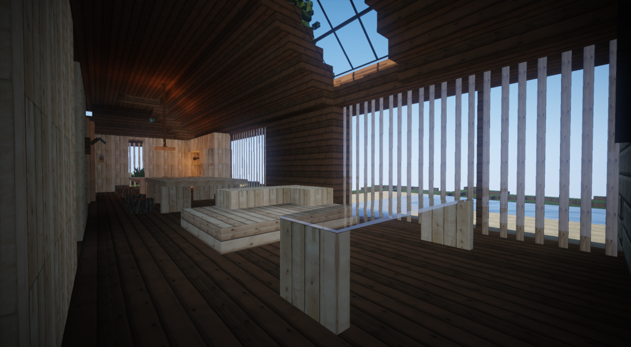 two - contemporary cabin Minecraft Map