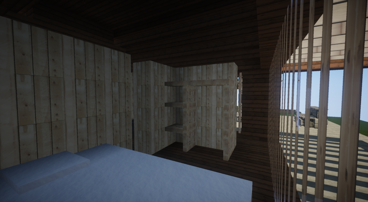two - contemporary cabin Minecraft Map