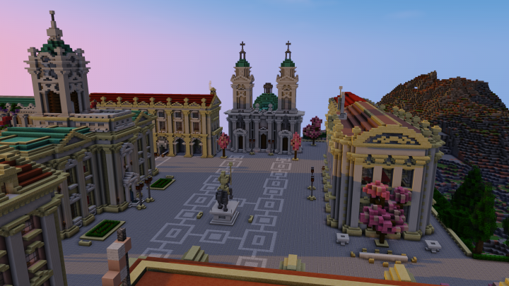Baroque Village and Sanctuary Minecraft Map