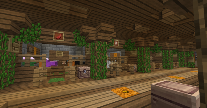 survival build/underground warehouse Minecraft Map