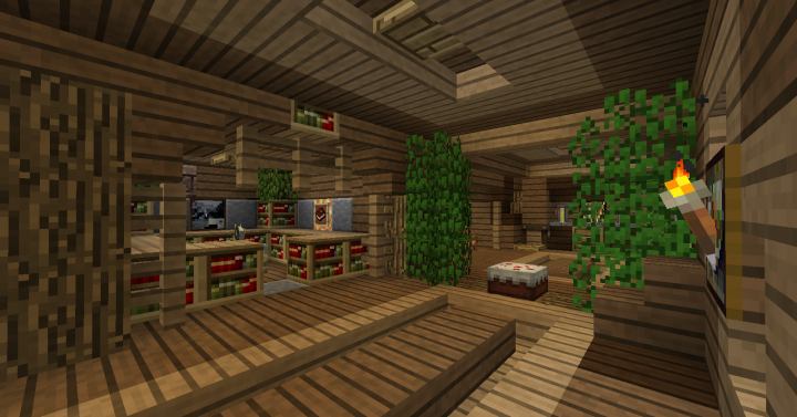 survival build/underground warehouse Minecraft Map