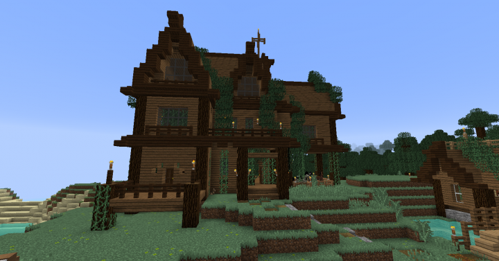 survival build/village/mill/barn Minecraft Map