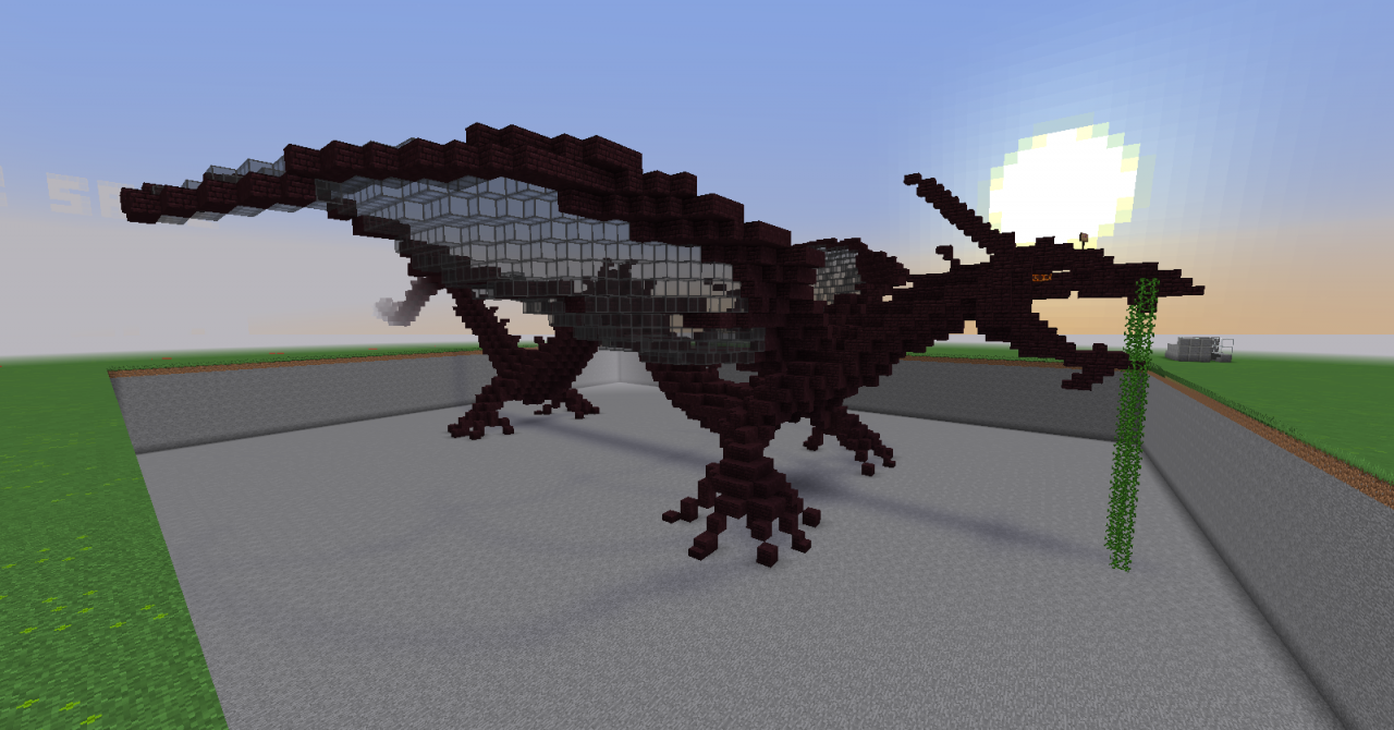 My first Dragon Minecraft Map