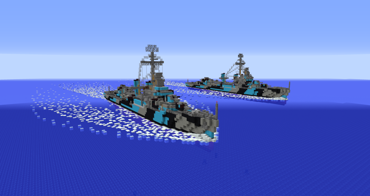 USS Fletcher Class Destroyer Minecraft Map