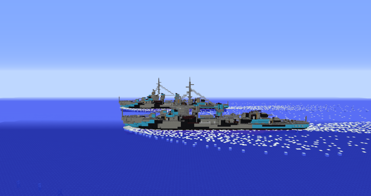 USS Fletcher Class Destroyer Minecraft Map