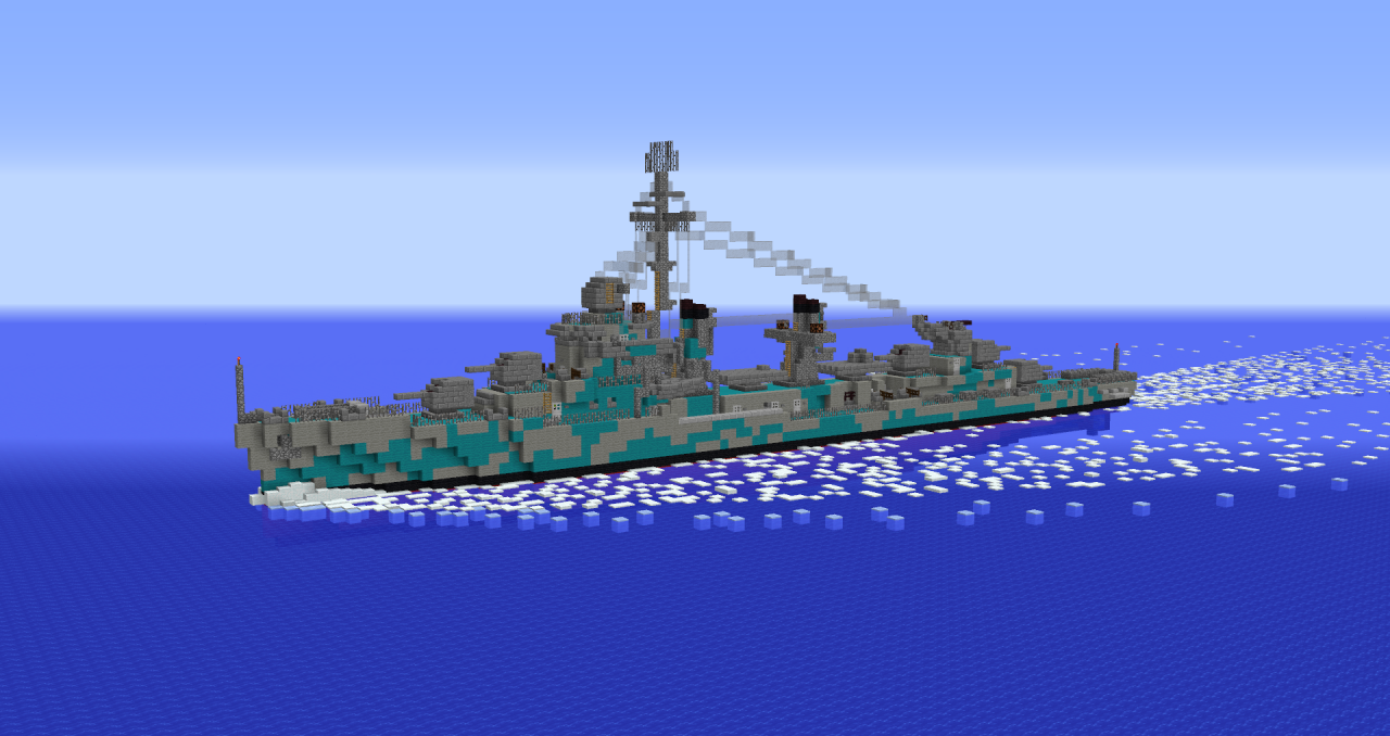 USS Fletcher Class Destroyer Minecraft Map