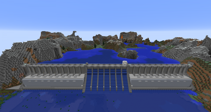 Hydroelectric Dam Minecraft Map