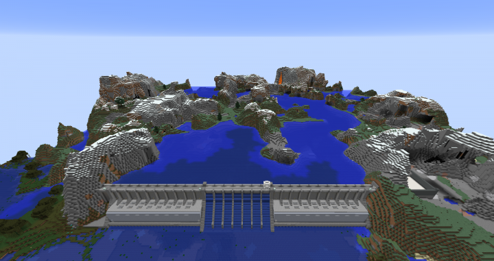 Hydroelectric Dam Minecraft Map