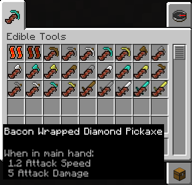 Bacon Wrapped Tools! [1.7-1.12] Minecraft Mod