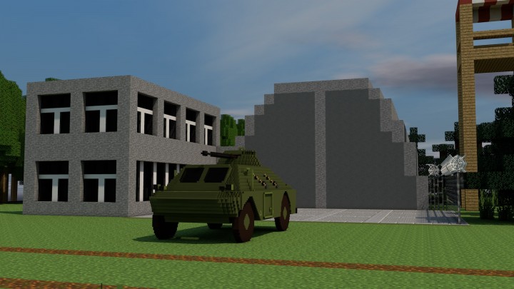 Soviet armor - prospecting - car (APC) Soviet BRDM 2 Minecraft Map