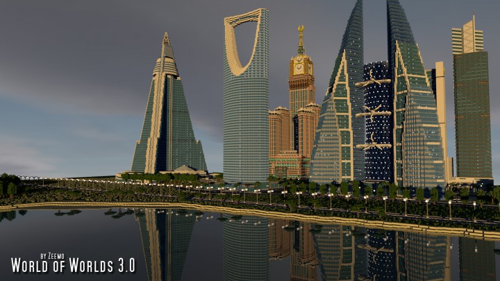 Ryugyong Hotel of Pyongyang, North Korea Minecraft Map