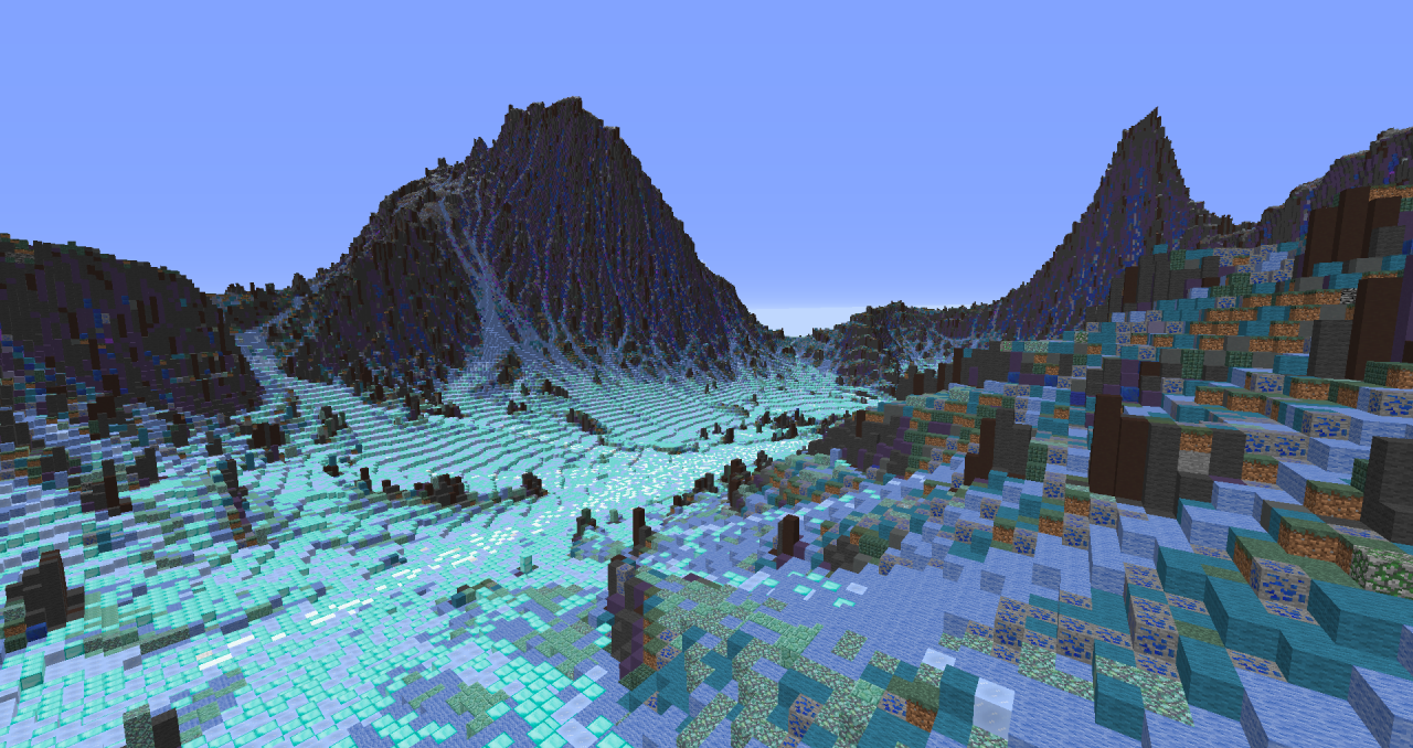 Blue diamond Minecraft Map