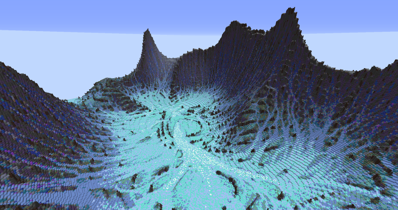 Blue diamond Minecraft Map