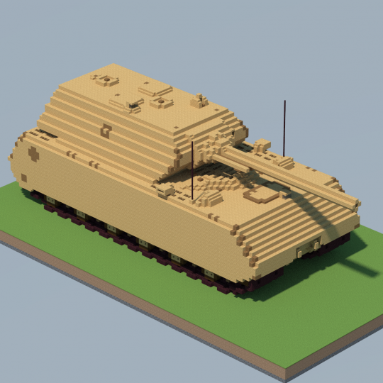 Pz.Kpfw.VIII Maus REMAKE (10:1 Sclae) Minecraft Map