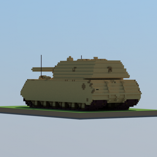 Pz.Kpfw.VIII Maus REMAKE (10:1 Sclae) Minecraft Map