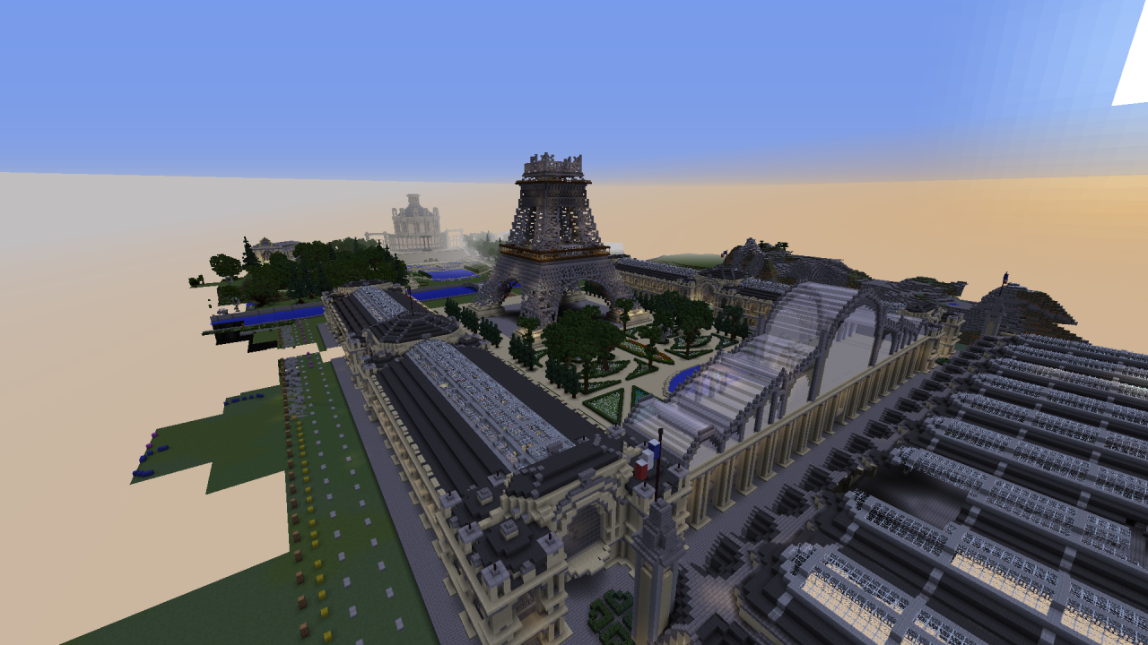 Palais du Trocadro et place de l Expo Universelle de 1900 Minecraft Map