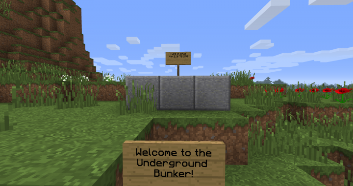 Underground Bunker Minecraft Map