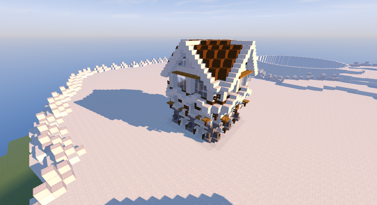 Beautiful Quartz House Minecraft Map